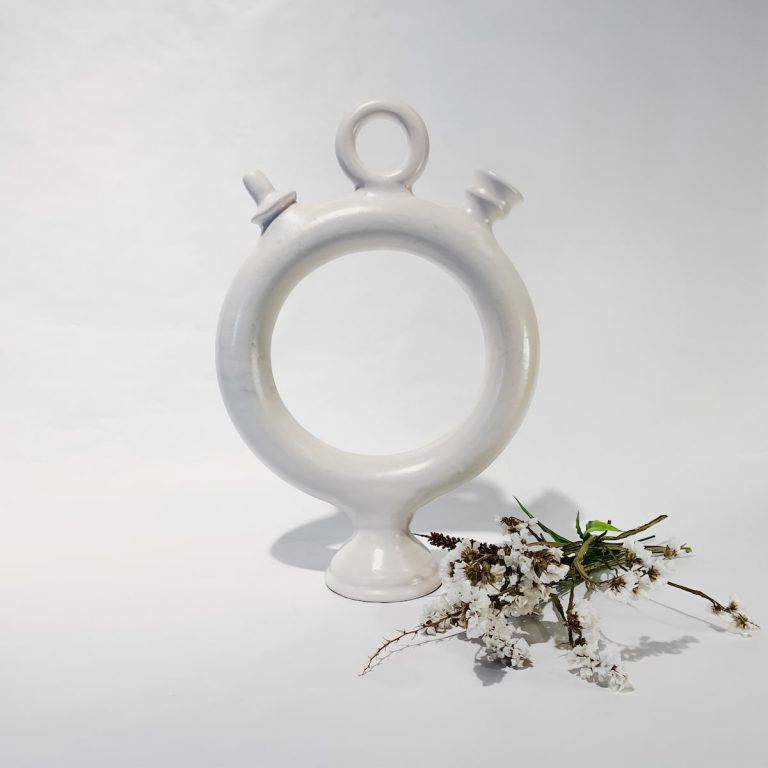 Botijo Barro Blanco - Terracota Mérida